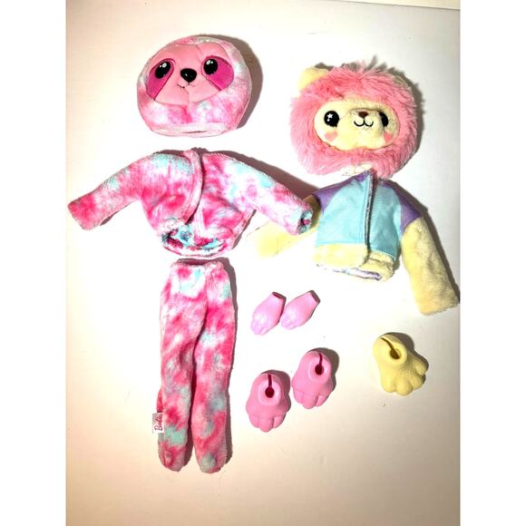 Mattel | Toys | Mattel Barbie Cutie Reveal Sloth Clothing Lot Lion Head ...